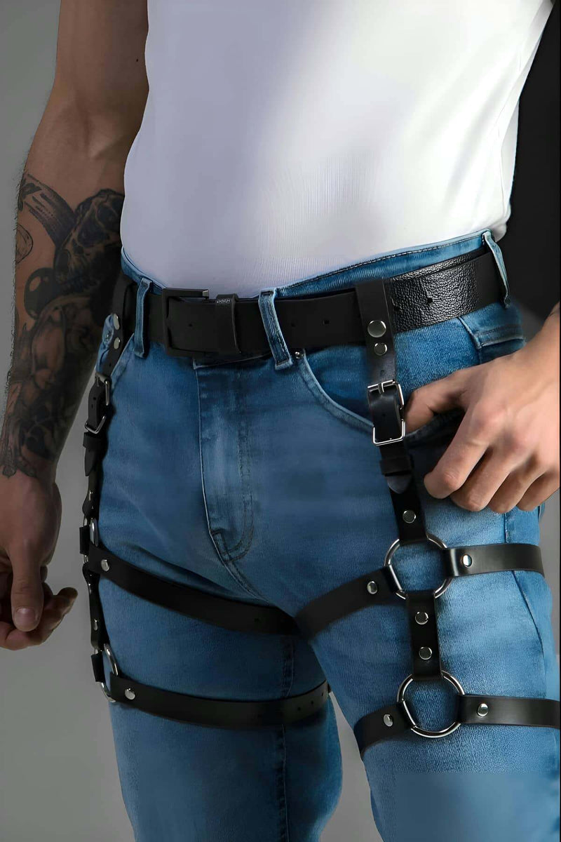 Men's Belts and Leg Accessories, Stylish Men's Leg Belt – morvylingerie.com